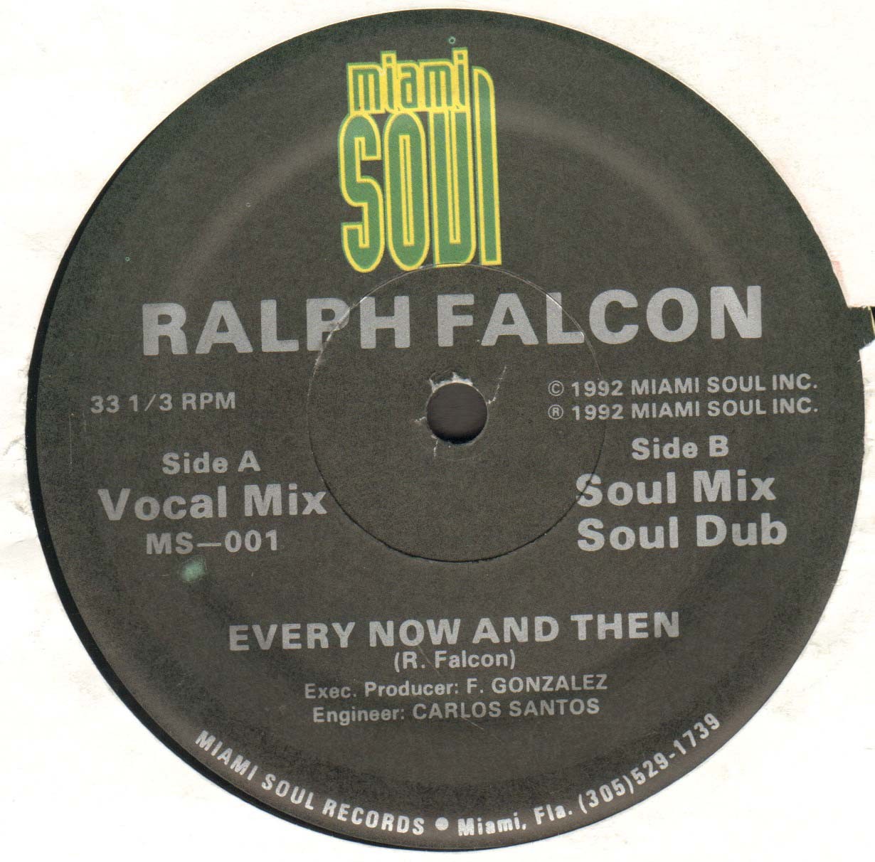 RALPH FALCON - Every now and Then (Vocal Soul Mix) - 1992 Miami Soul ...