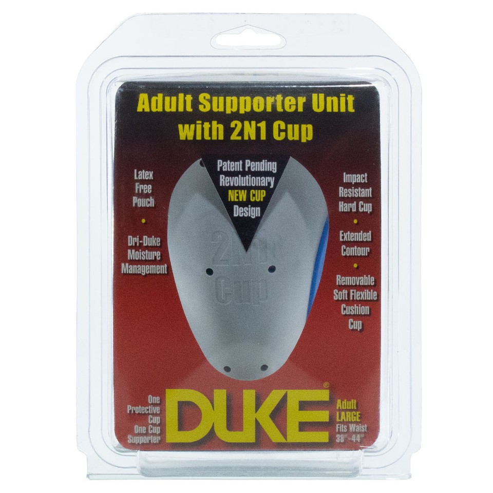 Duke Athletic Supporter - White - With 2N1 Cup Included - Made in the ...