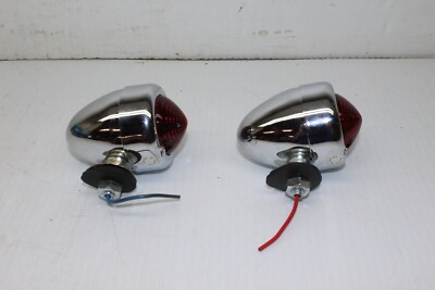 2 Harley Knucklehead Panhead Shovelhead Bullet Torpedo Lights Chopper ...