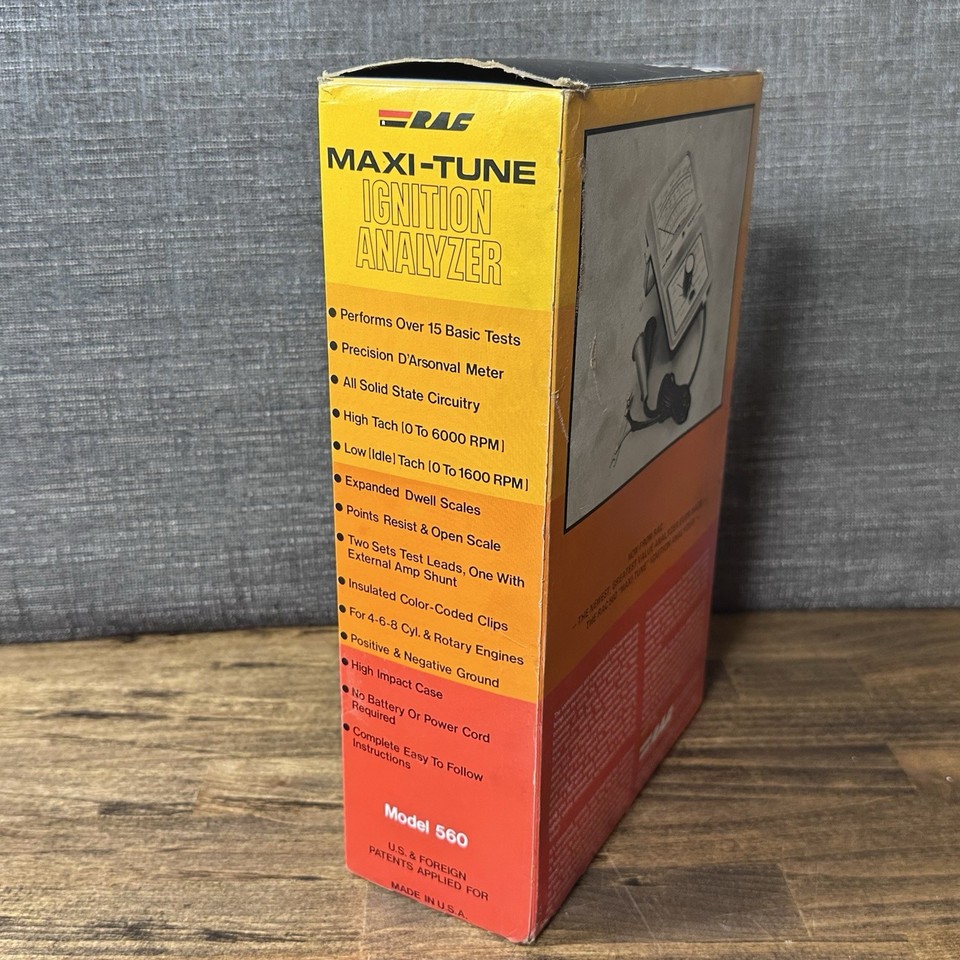 Vintage Rae Maxi-tune Ignition Analyzer Model 560 | eBay