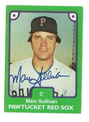 Marc Sullivan 1984 TCMA Pawtucket Red Sox autographed auto signed card ...