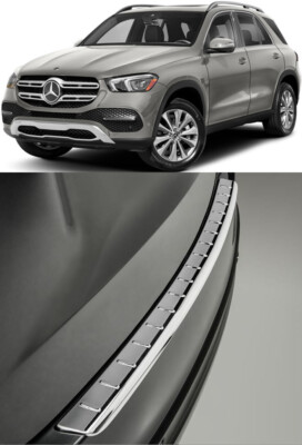 OE Chrome Rear Bumper Guard Sill Protector Cover For 2020-2024 Mercedes ...
