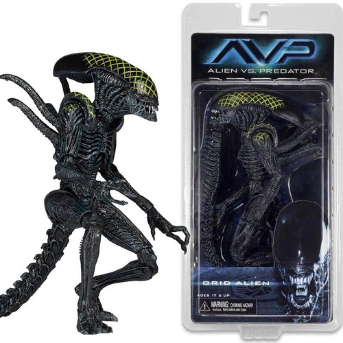 NECA Grid Alien Xenomorph Warrior AVP 7" Action Figure 1:12 Aliens ...