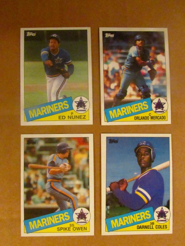 SEATTLE MARINERS Team Set 1985 TOPPS 26 Baseball Cards MARK LANGSTON RC ...
