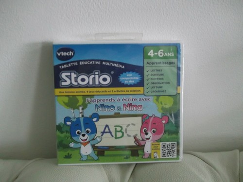 J'APPRENDS A ÉCRIRE AVEC NINO & NINA - Jeu STORIO VTECH 100% NEUF sous ...