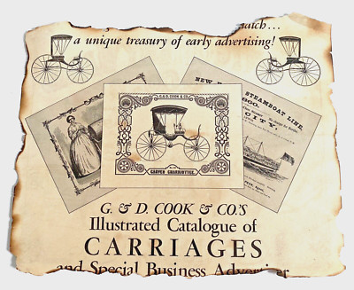 Vintage two-sided page of G.&D. Cook & Co.'s Illustrated Catalogue of ...