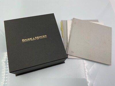 BAUME & MERCIER WATCH BOX INSTRUCTIONS AÑOS 90 | eBay