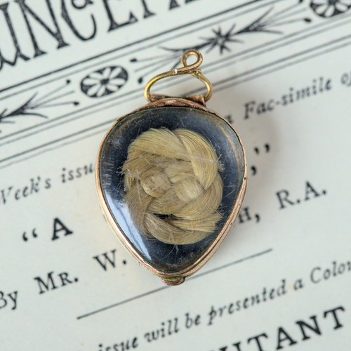 GENUINE ANTIQUE GEORGIAN ENGLISH 15K GOLD HEART DOUBLE LOCKET PENDANT ...