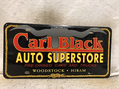 Carl Black Auto Superstore License Plate | eBay