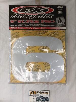 NOS Factory Effex FX 8" Super Pro 6 (Six) White Number Stickers x3 FX04 ...