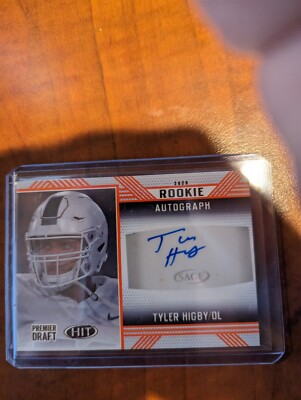 Tyler Higby 2020 Sage Hit Premier Draft Red Rookie Auto A81 MSU ...