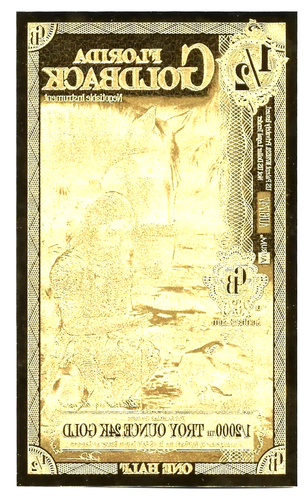 LOT 3 X FLORIDA GOLDBACK AURUM 24K GOLD NOTES 1/2, 1, & 2 DENOMINATIONS ...