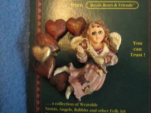 BOYDS RESIN PINS - FOLKWEAR - ANGELINA...KEY TO MY HEART (HOLIDAY ...