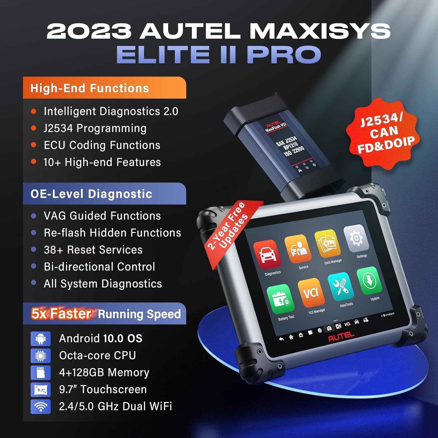 2024 Autel MaxiSys Elite II PRO Ultra Diagnostic Scanner Programming ...