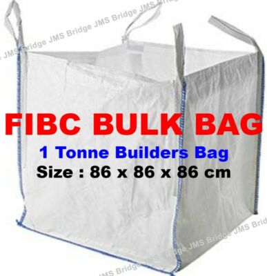 3 Pack One Tonne Ton FIBC Dumpy Jumbo Bags Builders Garden Rubble ...