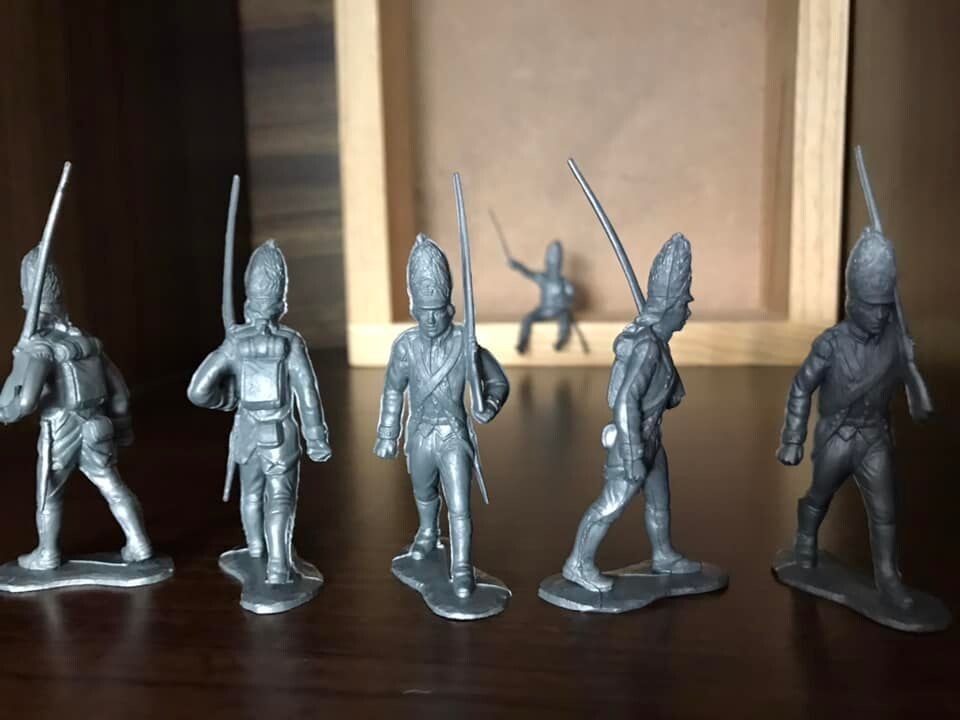 MARX TOYS REISSUE 54MM 1776 BRITISH COLONIAL SOLDIERS PLAYSET 16 ...