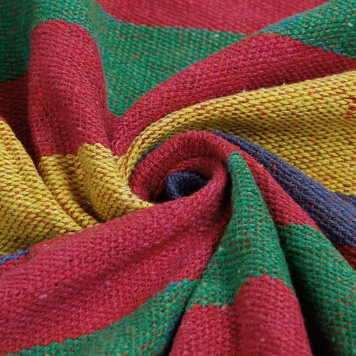 WoneNice Outdoor Double 2 Person Cotton Striped Red Hammock & Bag -NO ...