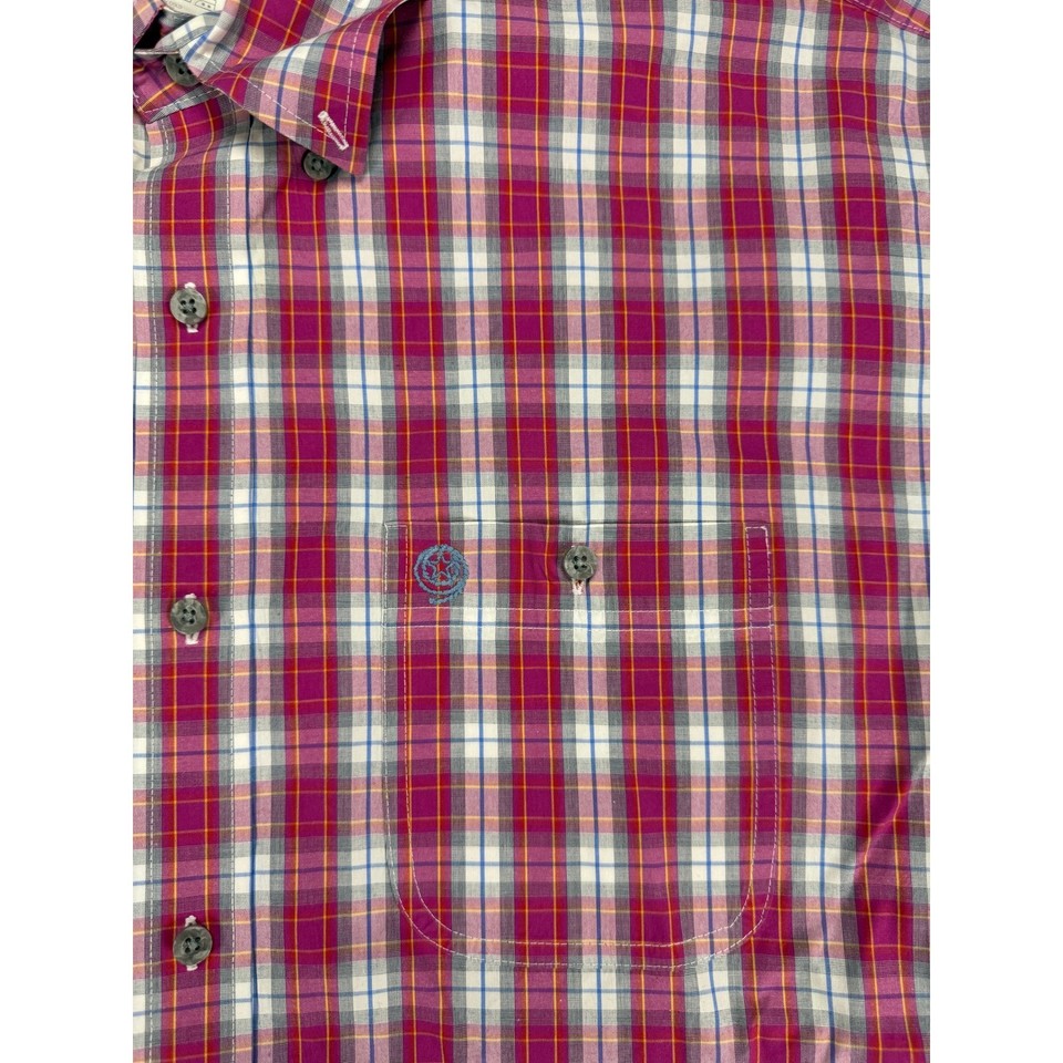 George Strait Wrangler XXL Shirt Mens Plaid Button Down Short Sleeve ...