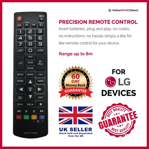 New Replacement TV / PC Remote Control For Lg 43LF540V 43UF675V ...