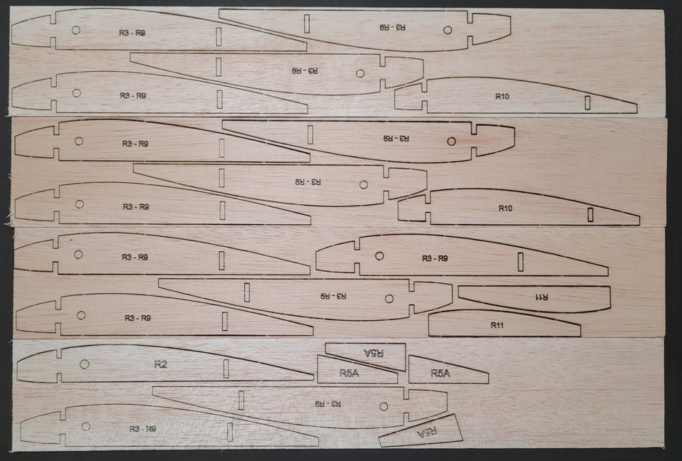 Fly Baby 56" WS RC Airplane Kit Model Plane Balsa Ply Wood Kit ...