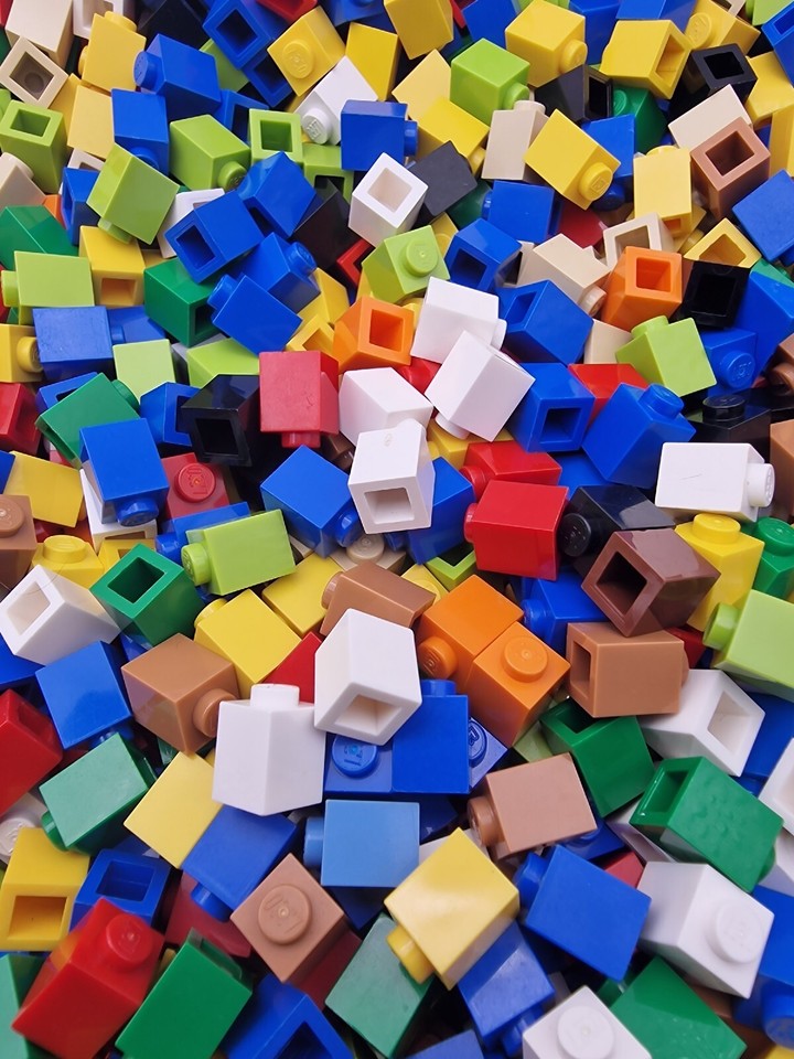 LEGO Brick 1x1 X100 Pack Random Colours Small Detailing LOT Parts 3005 ...