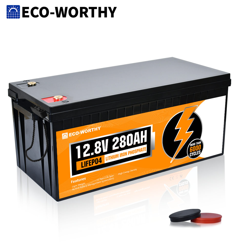 ECO-WORTHY 12V 280Ah 300Ah LiFePO4 Lithium Battery 6000+ Cycle 24V/48V ...