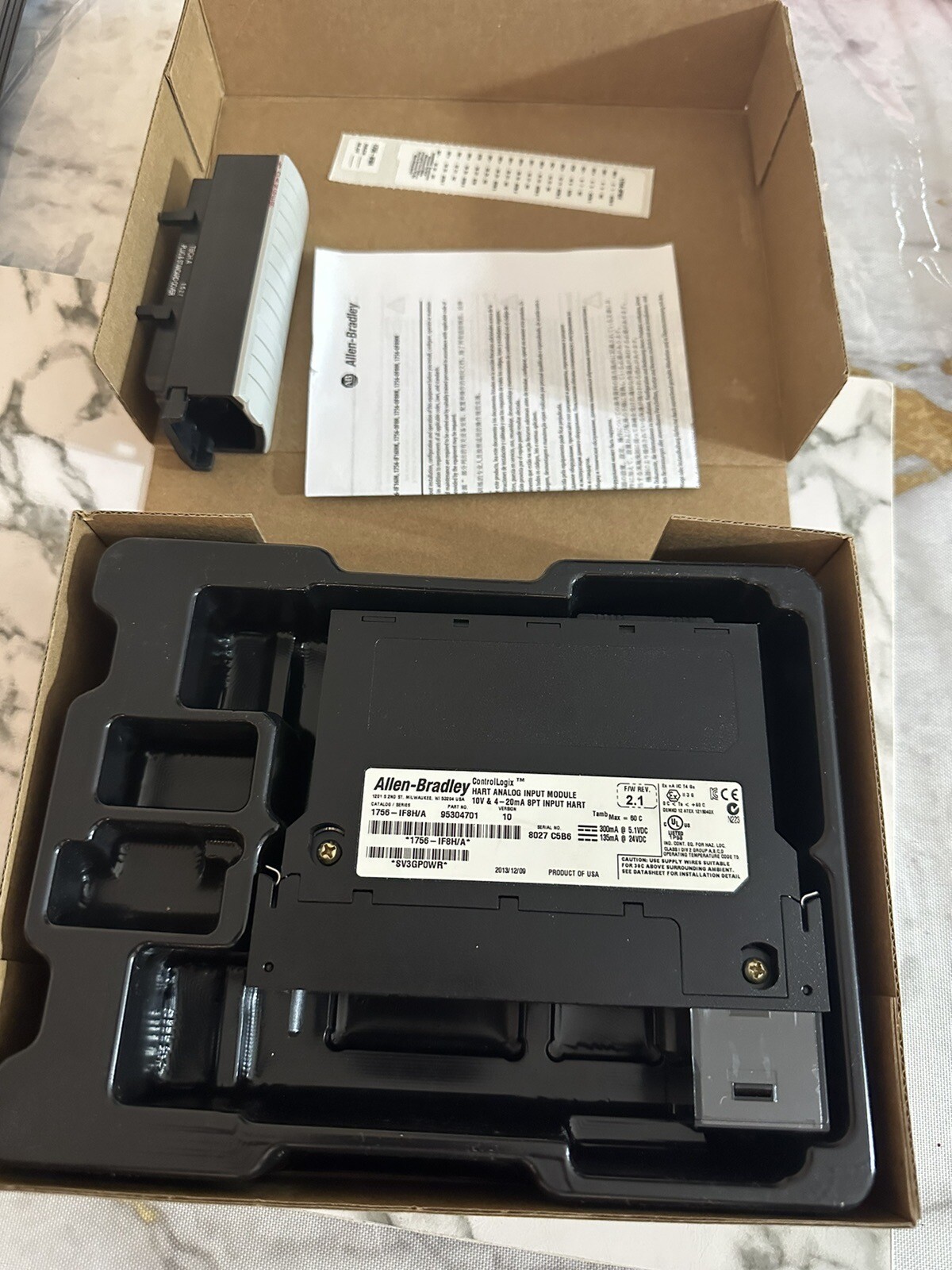 2013 Allen Bradley 1756-IF8H /A ControlLogix 8-Ch HART Analog Input ...