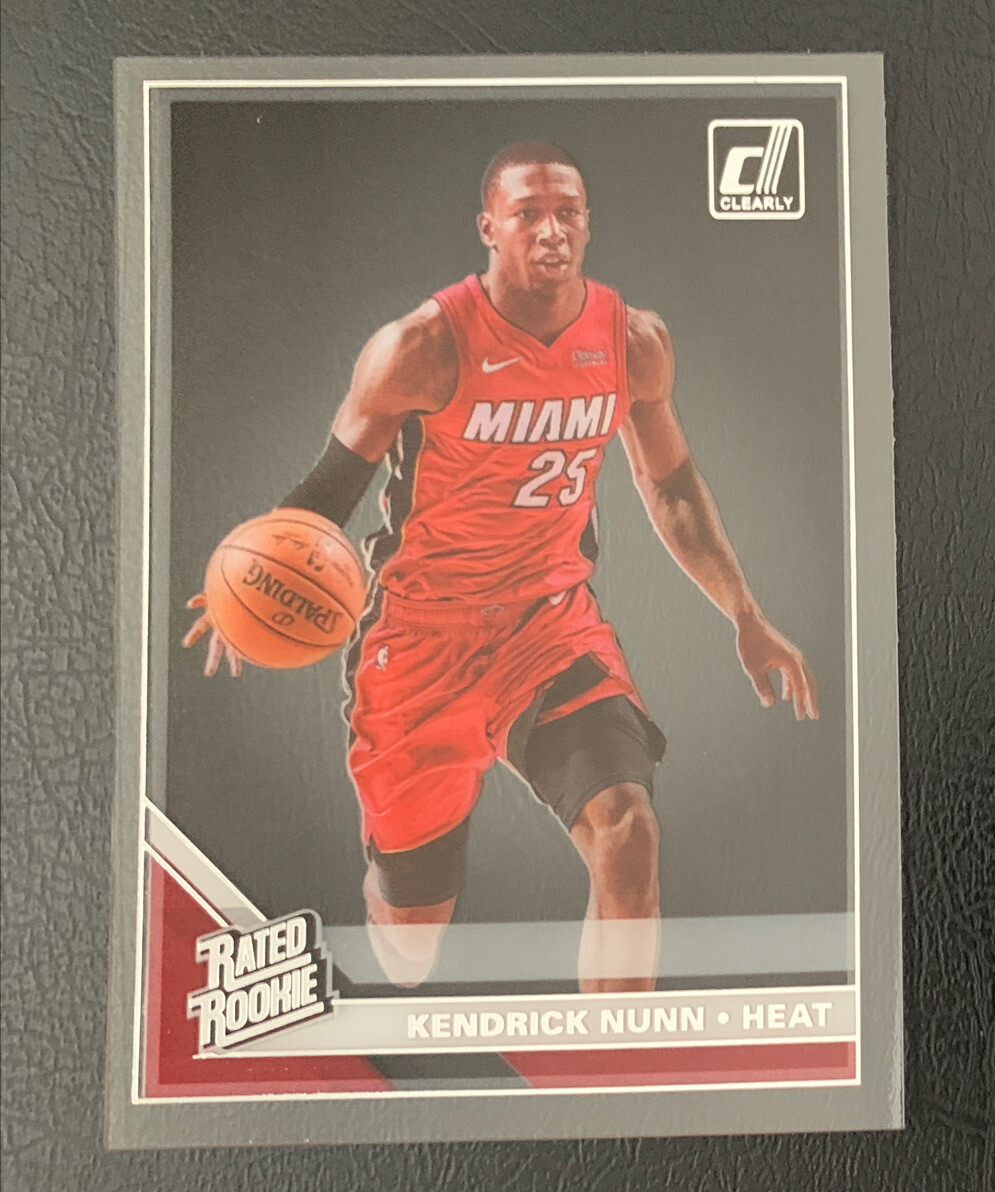 2019-20 Panini Clearly Donruss Kendrick Nunn Rated Rookie RC Heat No ...
