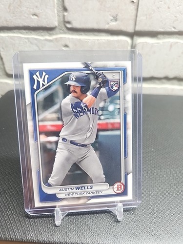 2024 Bowman Baseball Austin Wells RC #87 New York Yankees Rookie Card ...
