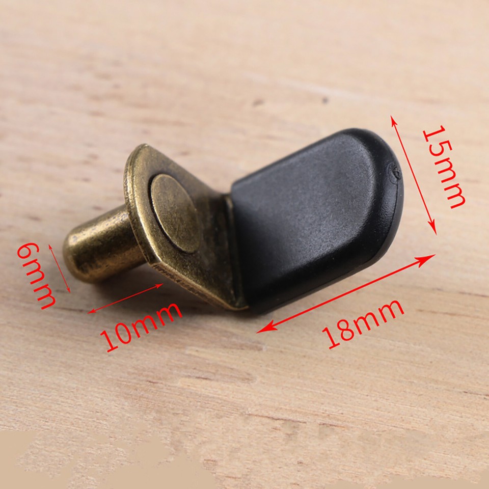 40* Bronze Shelf Pins L-Shaped Clips 1/4 Inch Shelf Support Pegs For ...