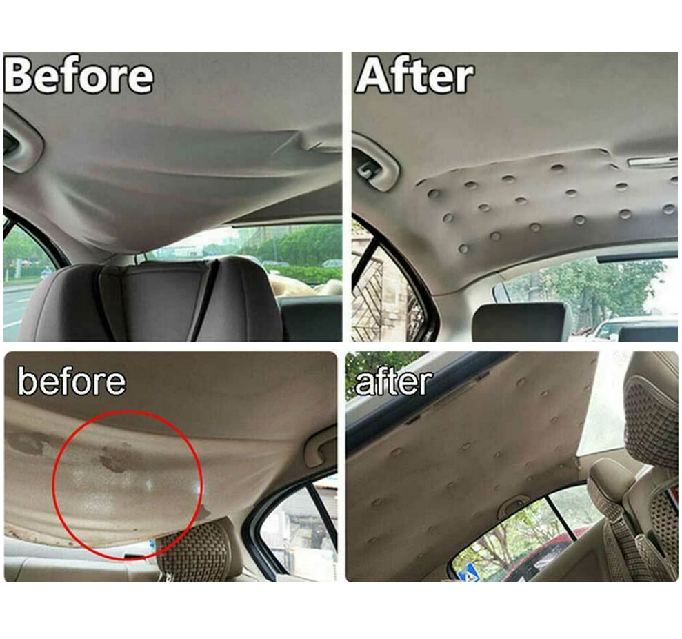 60Pcs Car Roof Liner Ceiling Kit Repair Buckle Sagging Headliner Pins ...