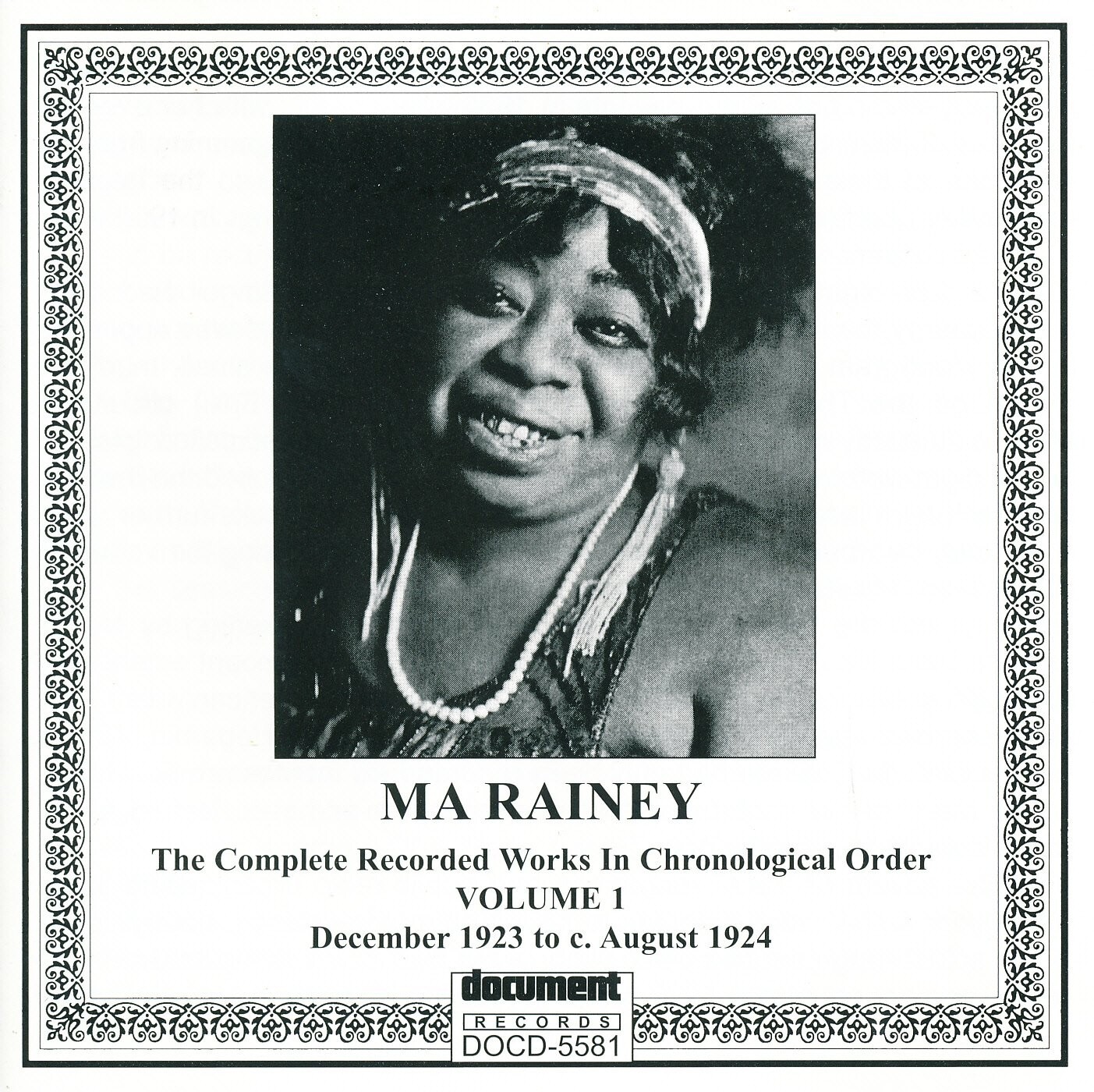 MA RAINEY - COMPLETE RECORDED WORKS, VOL. 1 (1923-1924) NEW CD ...