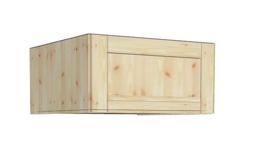 Solid Pine Wood Kitchen Wall bridging unit for cooker extractor 600mm ...