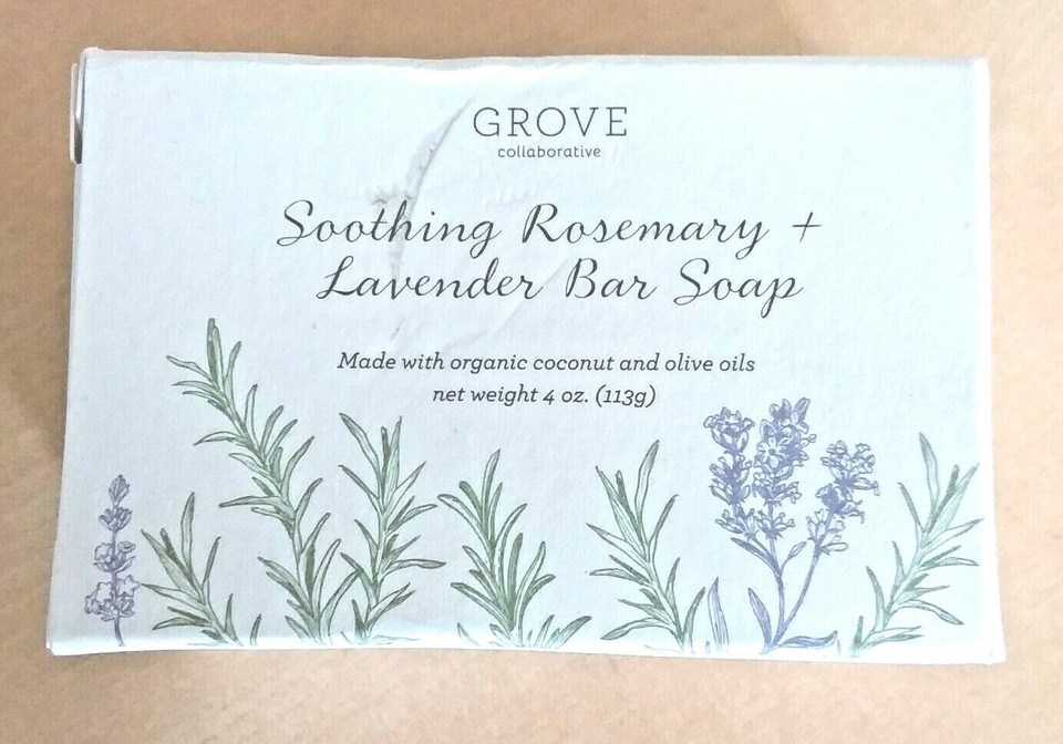 Grove Collaborative Bar Soap ALL NATURAL Made in USA (Rosemary ...