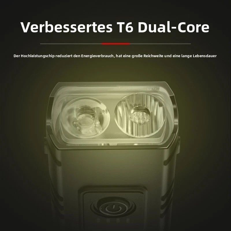 Flashlight Light Rechargeable USB Batteries Bicycle Front Lamp Camping ...