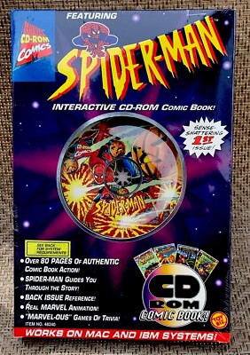 SPIDER MAN Interactive CD-ROM Comic Book #1 1995 Marvel/Toy Biz NEW ...