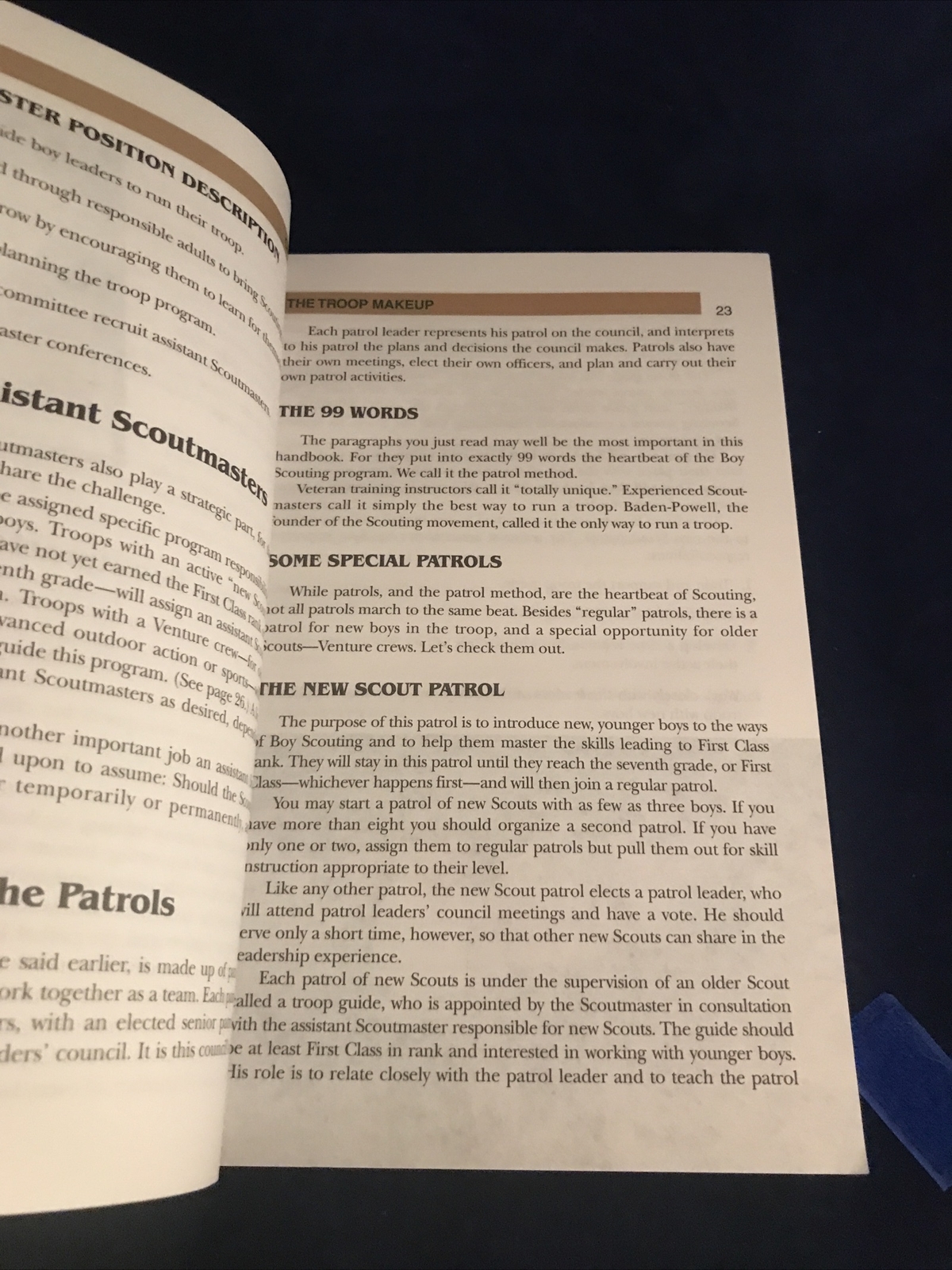 Vintage 1990(c) 1997 Revision "The Scoutmaster Handbook" - Boy Scouts ...