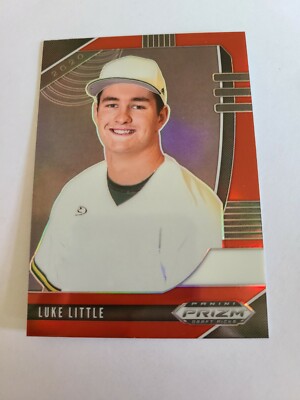 Luke Little 2020 Panini Prizm Draft Picks Red Parallel Chicago Cubs ...