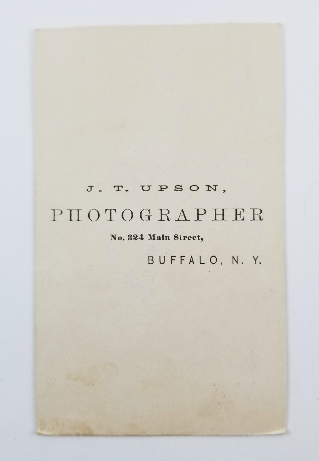 1860s CDV Photograph Man With Mutton Chops Beard J T Upson Buffalo New ...