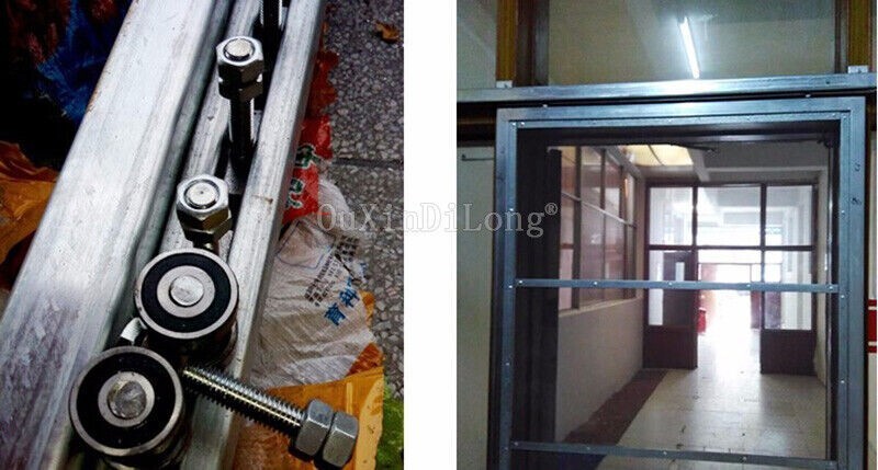 4PCS Industrial Heavy Sliding Door Rollers Hanging Rail Wheel Pulleys ...