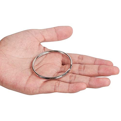 20 Pack 2 Inch Large Split Key Rings Key Chain Ring Connector for ...