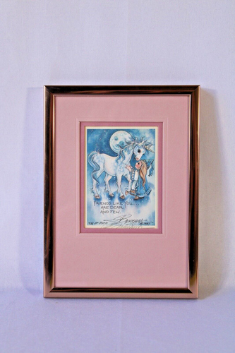 Jody Bergsma 1987 Signed Print "Friends Like you..." Princess and ...
