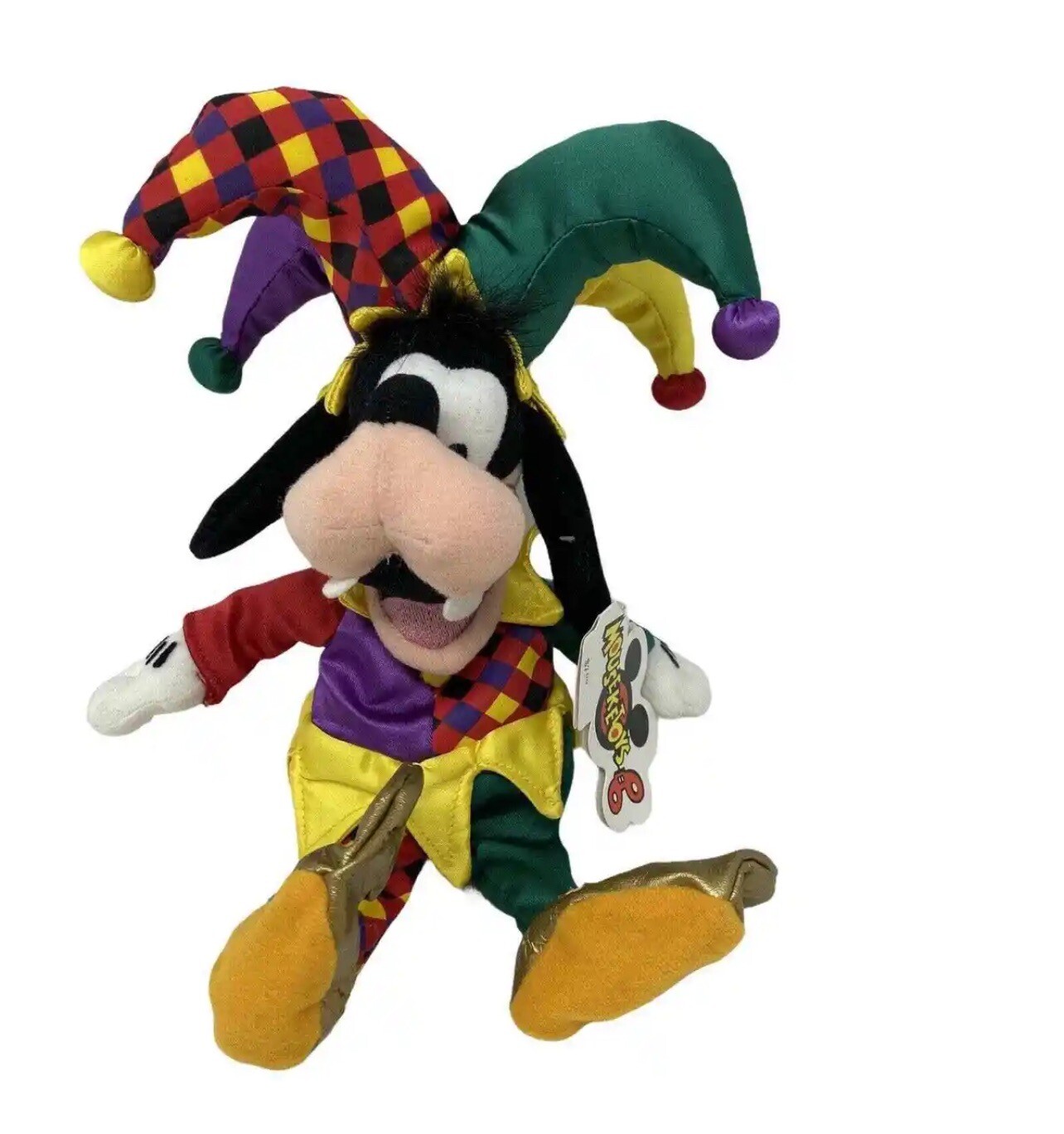 Disney Parks Goofy Jester 10” Vintage Mini Bean Bag Plush W/Tags | eBay