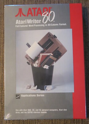 Atari WRITER 80 WITH PLUS Disk 400/800/XL/XE NEW | eBay