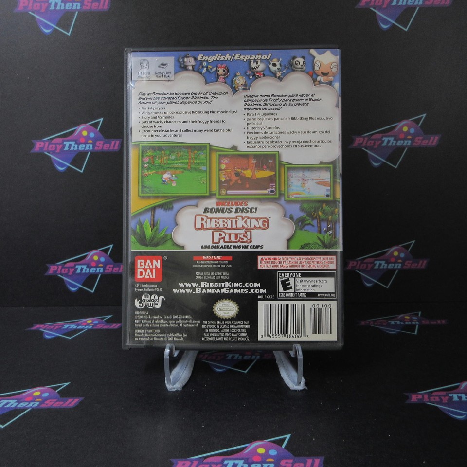 Ribbit King + Reg Card / Bonus Disc Nintendo Gamecube MD Complete CIB ...