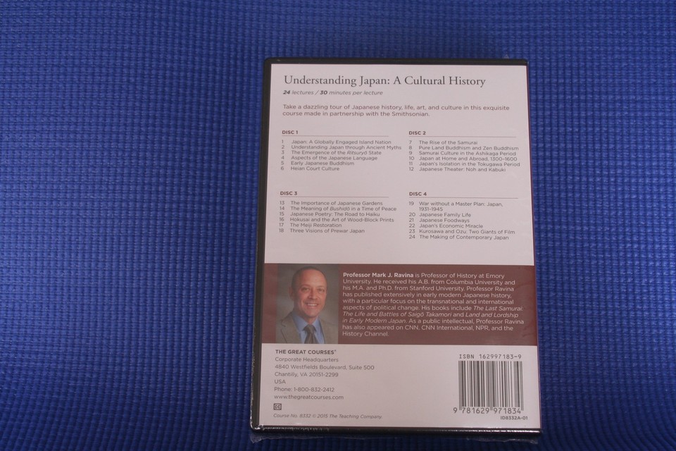 The Great Courses ~ Understanding Japan:A Cultural History ~DVDs/Book ...