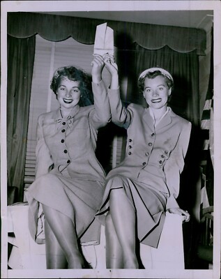 LG799 1950 Orig Photo MARLENE ALICE BAUER Amateur Womens Golf Sisters ...