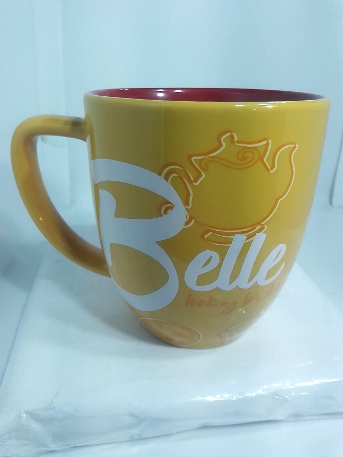BELLE LOOKING FOR ADVENTURE COFFEE MUG. BELLE MUG. DISNEY Art Deco Mug ...