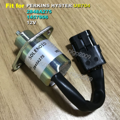 2848A275 Fuel Shutoff Stop Solenoid Valve 1457906 12V for PERKINS ...