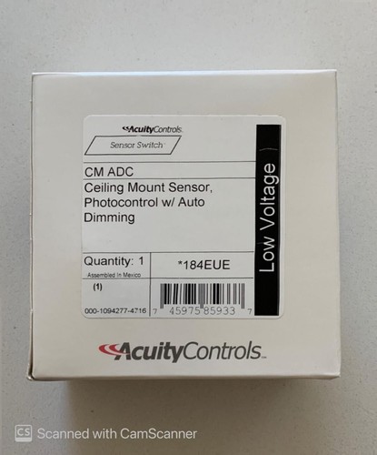 Acuity Sensor Switch CM ADC Ceiling Mount Photocontrol w/ Auto Dimming ...